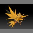 STL file Pokemon Zapdos 🐉・Template to download and 3D print・Cults