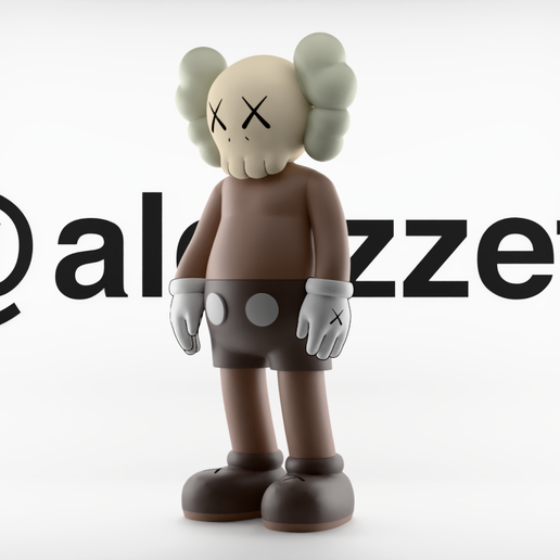 🎨 Kaws Companion・ STL File for 3D printing・Cults