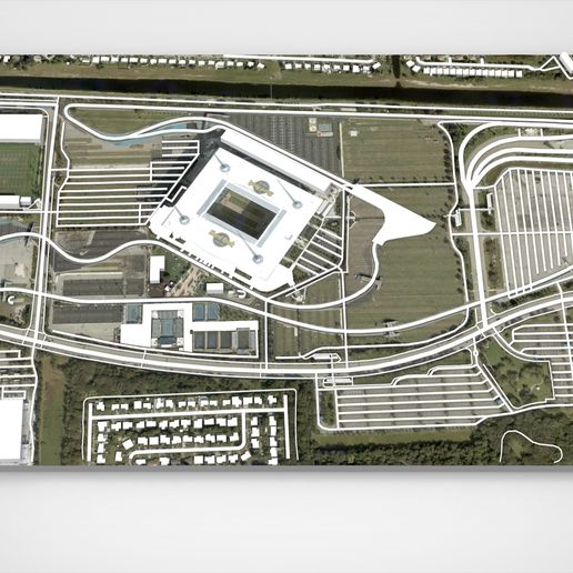 🚗 Miami International Speedway Florida United States・ STL File for 3D ...