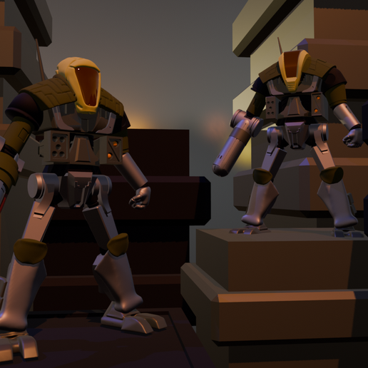 🎲 American Mech - Assassin Double Pack・Free 3D File for 3D printing・Cults