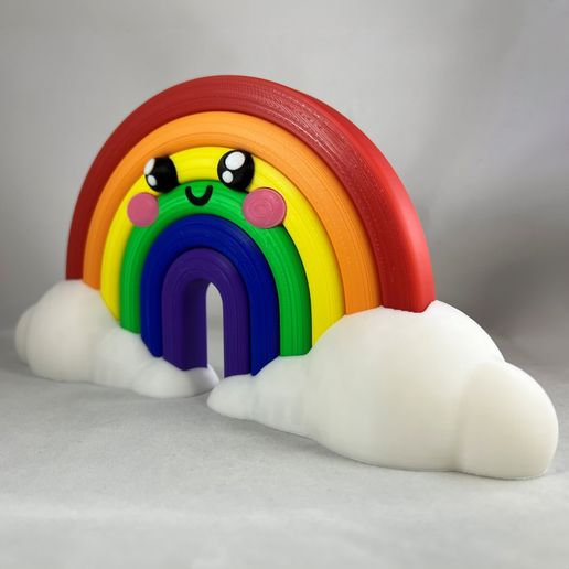 🌈 Kawaii Rainbow and Clouds STL Files - NO AMS - COMMERCIAL LICENSE ...