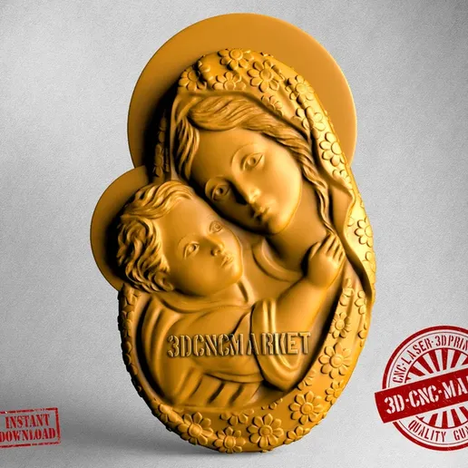 STL file virgin mary STL, virgin mary 3d figure, stl, 3d printer STL ...