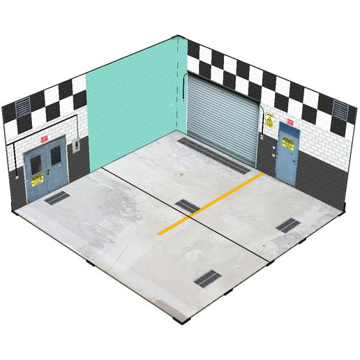 🚧 RC Garage Diorama 1/10 - Fundos em PDF e conectores impressos em 3D ...