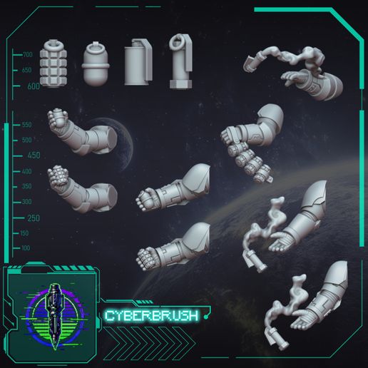 🚬 Throwing Grenade Arms・Fichier 3D pour Impression 3D・Cults