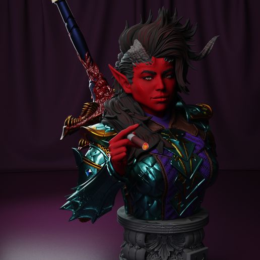 🎨 Karlach BG3 - NSFW 32mm and 75mm mini・ 3D File for 3D printing・Cults