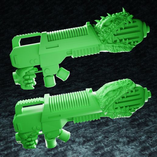 🛰 Space Lava Lizards - Plasma Guns・ 3D File for ・Cults