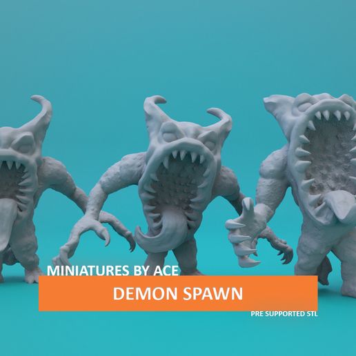 🎲 Demon Spawn / Devils・ STL File for ・Cults