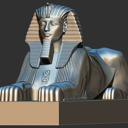 3D file egyptian pharaoh Sphinx of Hatshepsut Statue 3d printable model ...