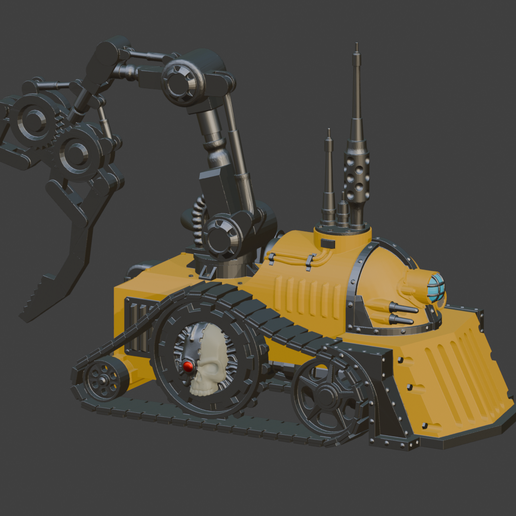 🏗️ 32mm Gothic Sci-Fi Industrial Machines・ 3D File for 3D printing・Cults