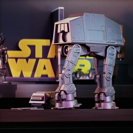 ⭐ Star Wars Imperial armored walker AT AT - Print by pieces・ STL File ...