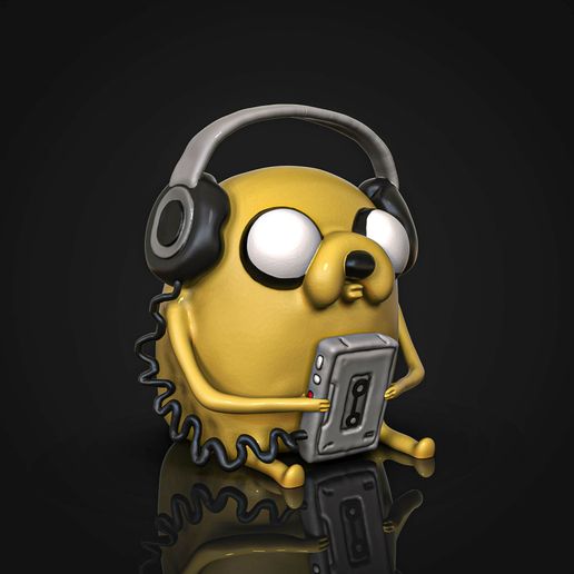 Fichier 3D JAKE ÉCOUTANT DE LA MUSIQUE/JAKE TRISTE 👾 ・Modèle imprimable ...