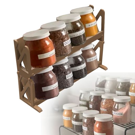 Free STL file Modular Spice Rack Kitchen 🔪 ・Model to download and 3D ...