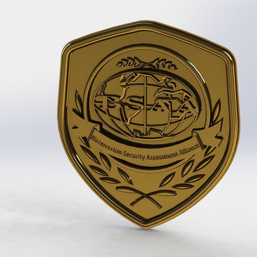 📛 BSAA badge・ STL File for 3D printing・Cults