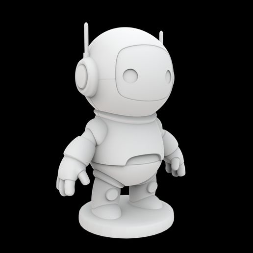 🤖 Robot Companion Figurine 3D Print Model Sci-Fi Desk Decor・ STL File ...