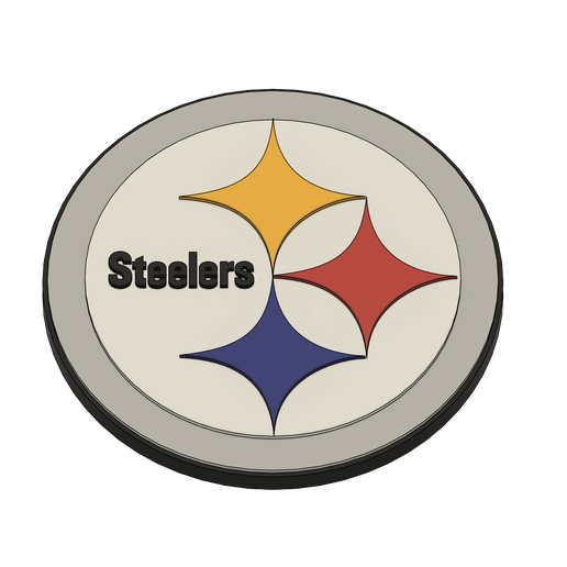 3D file Pittsburgh Steelers Logo 🏈 ・Model to download and 3D print・Cults