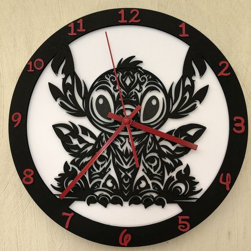 DXF file clock Stitch laser cutting 🕰️ (SVG)・3D printing template to ...