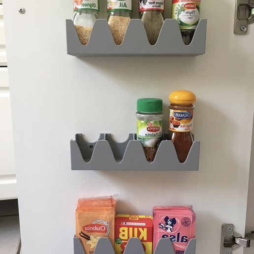 Free STL file Spice rack for a cupboard 🎨 ・3D printer design to ...