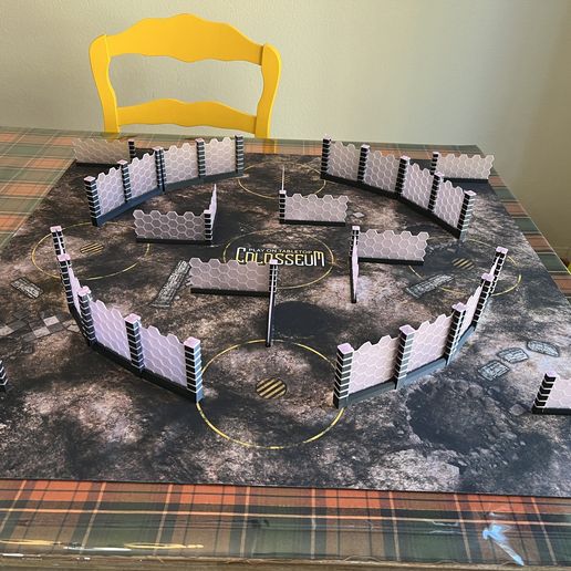 🎲 SciFi Arena or Colosseum Terrain Kit・ 3D File for 3D printing・Cults