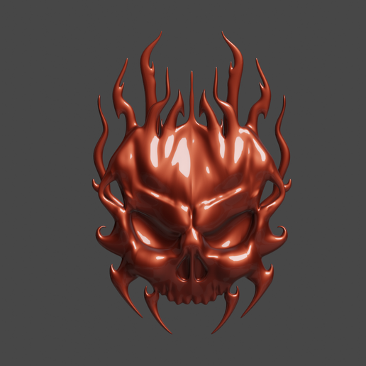 Free STL file Flame_Skull 🗝️ ・3D printer model to download・Cults