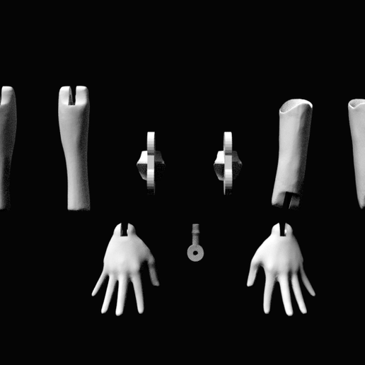 🤲 Replacement hands and arms for giant monster high dolls・ STL File for ...
