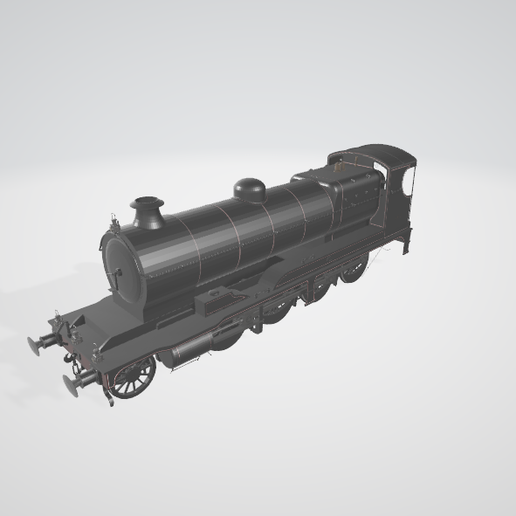 😤 steam locomotive GCR 8K・ OBJ File for 3D printing・Cults