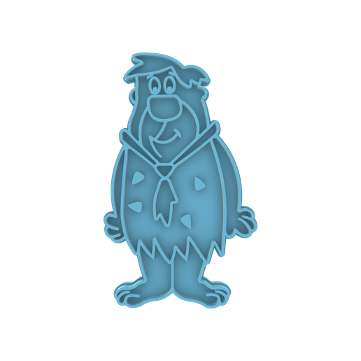 🦴 Fred Flintstone's Stone Age Cookie Cutter & Stamp 🪨・ STL File for 3D ...
