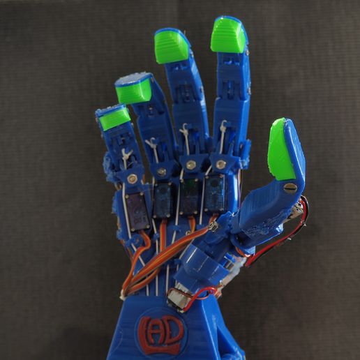 3D file LAD ROBOTIC HAND, COMPLETE KIT (ARDUINO CODE AND INSTRUCTIONS ...