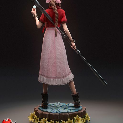 👾 Aerith・ STL File for 3D printing・Cults