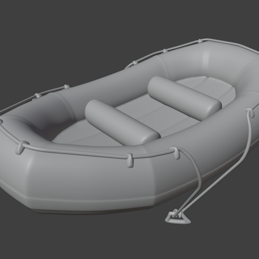 🛥️ Emergency Life Raft 3D Model - Detailed v2.0 Printable Survival Boat ...