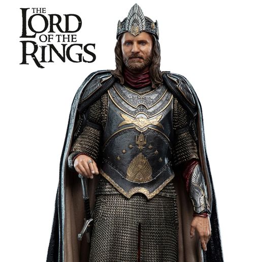 🤴 Aragorn King - Lord of the Rings・ STL File for 3D printing・Cults