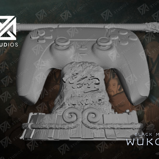 🕹️ PS4 PS5 Black Myth Wukong PS4 Controller Bracket Wukong・ 3D File for ...
