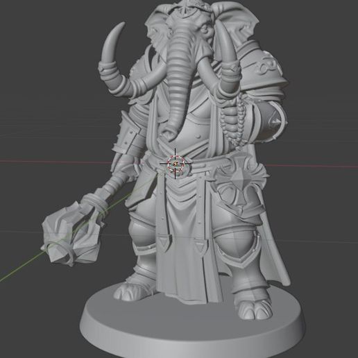 🐘 dnd loxodon cleric・ STL File for 3D printing・Cults