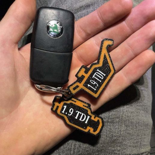 🗝️ 1.9Tdi keychains・ STL File for 3D printing・Cults