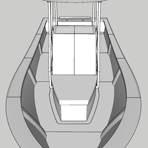 🎣 RC Custom Center Console Fishing Boat・ STL File for 3D printing・Cults