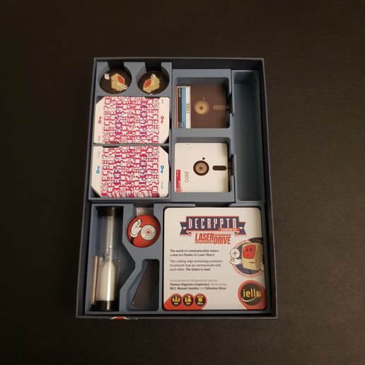 ♟ Decrypto Insert/Organizer・ 3D File for 3D printing・Cults