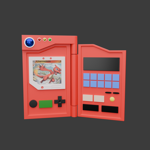 🐉 Pokedex-Pkemon-Pokemon Trading Card Game Deck Cases Anime 1999・ STL ...