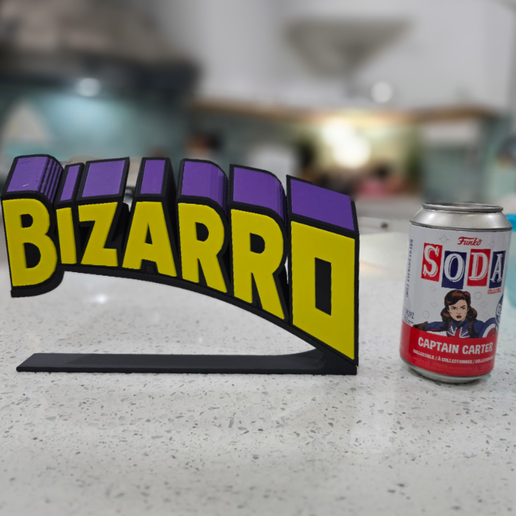 3D print 3D MULTICOLOR LOGO/SIGN - Bizarro (Superman) • made with Bambu ...