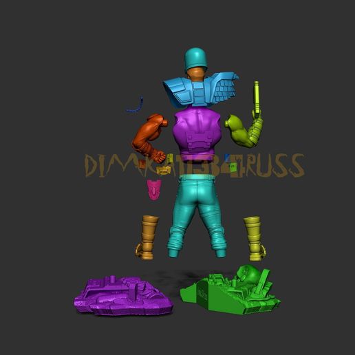 🧑‍⚖️ Judge Dredd stl・ 3D File for 3D printing・Cults