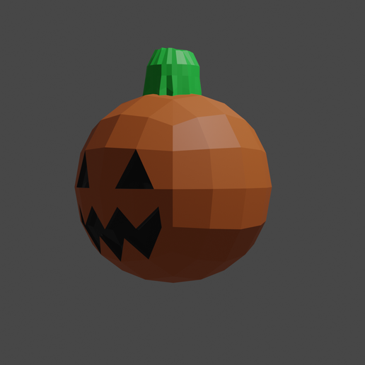 STL file low poly halloween pumpkin 🎃 ・3D printer design to download・Cults