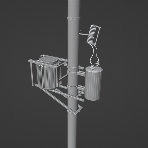 ⚡ 1/64 scale electric Utility Pole (Type-A)・ 3D File for 3D printing・Cults