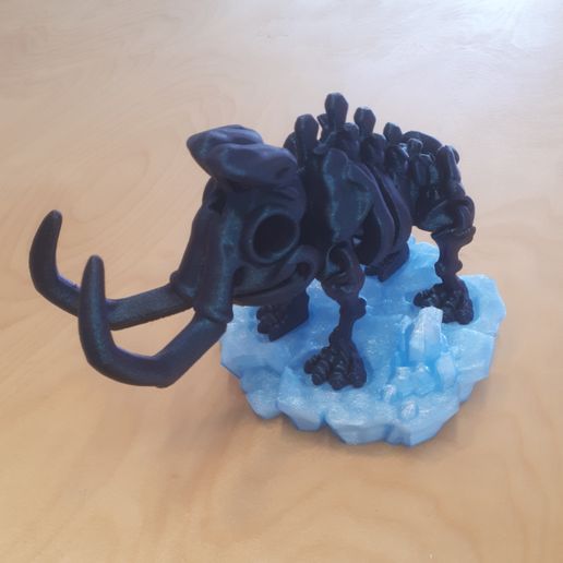🧑‍🏭 Flexi Factory Skeleton Mammoth・3D-печать на 3D-принтере Qidi X-Plus ...