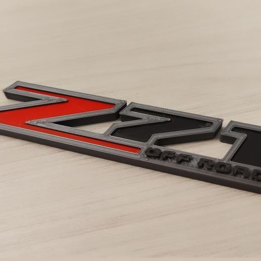STL file CHEVROLET Z71 LOGO 🚙 ・3D print object to download・Cults