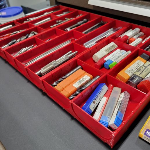 🧰 Slotted Groove Trays (Toolbox Drawer Organizer)・ STL File for ・Cults