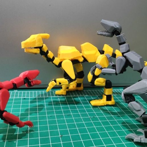 🎲 Dummy Saur PARASAUROLOPHUS articulated ZOID・ STL File for 3D printing ...