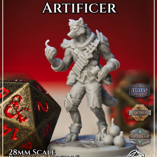 🐺 Wolffolk Artificer・ STL File for 3D printing・Cults