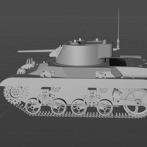 🪖 Digital model of the US M22 Locust tank・ OBJ File for 3D printing・Cults