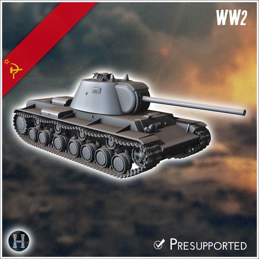 3D file KV-3 (Object 223) - Soviet army WW2 Second World East front ...