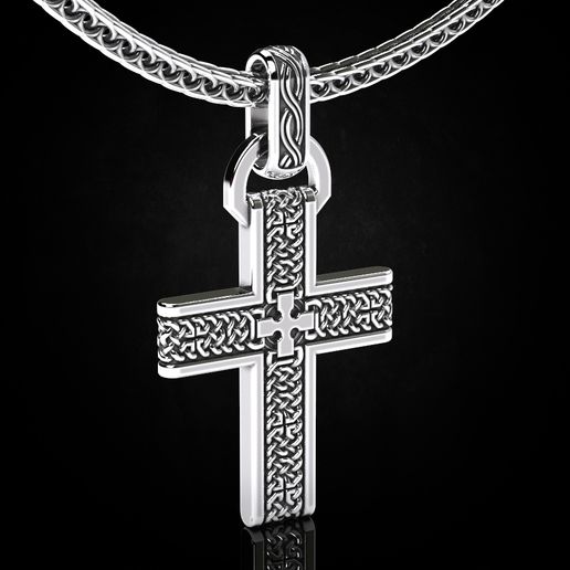 STL file Stylish cross with celtic patterns 456 ・3D printing design to ...