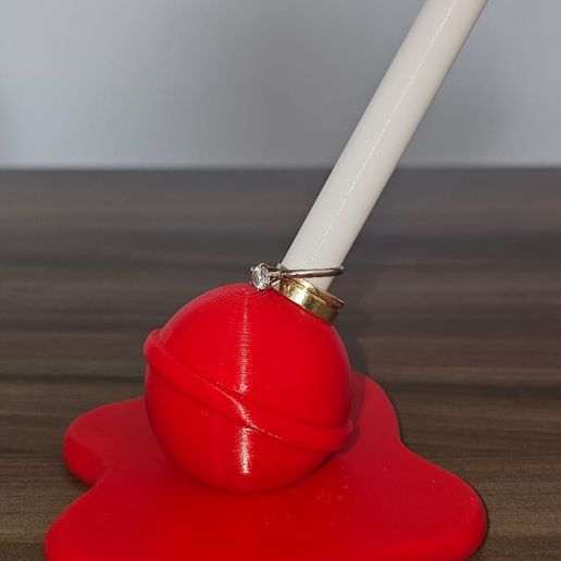 🍭 Lollipop Melt – 3D Printable Decoration and Ring Holder・3D Print with ...