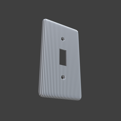 🎨 Lines Switch Cover・ STL File for 3D printing and CNC machining ...